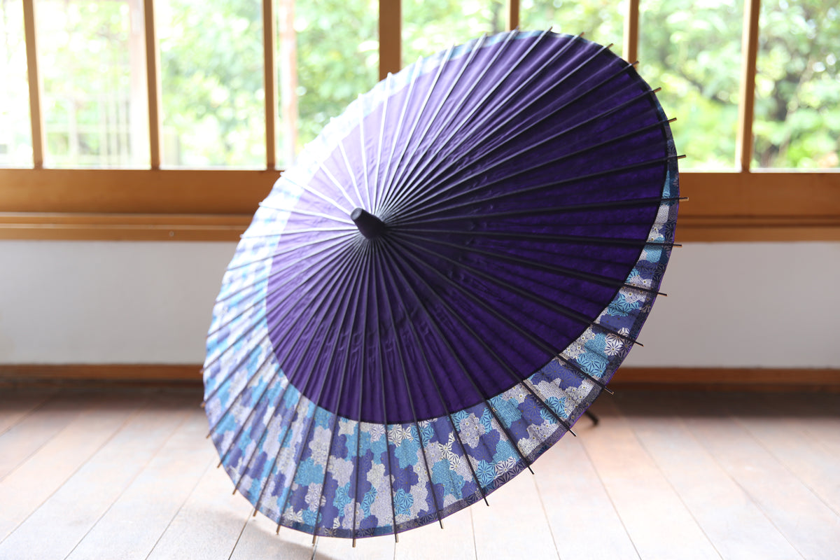 [Reserved product] Parasol [Tsukiyoko Blue x Hydrangea] – 和傘CASA